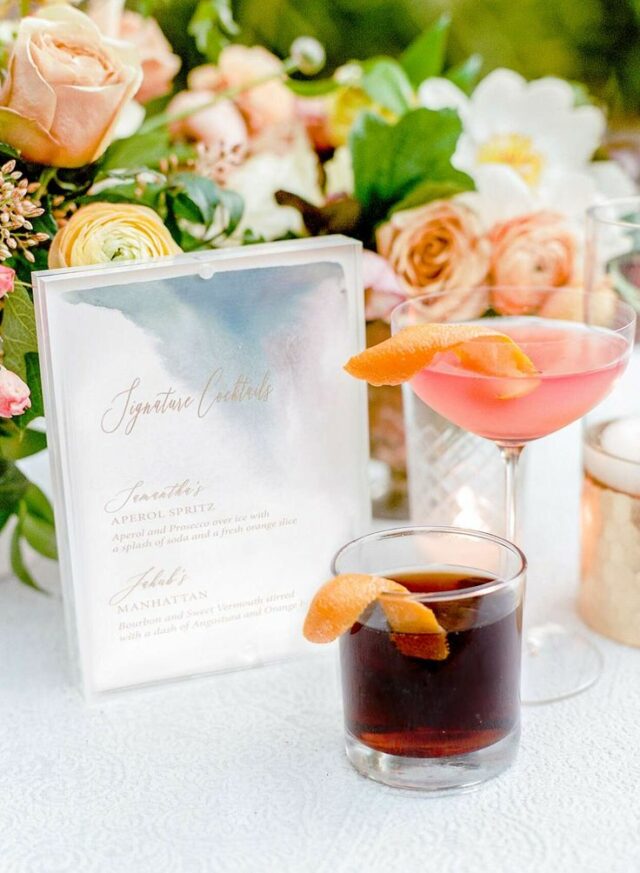 Tendencias en alimentos y bebidas para bodas para este 2025